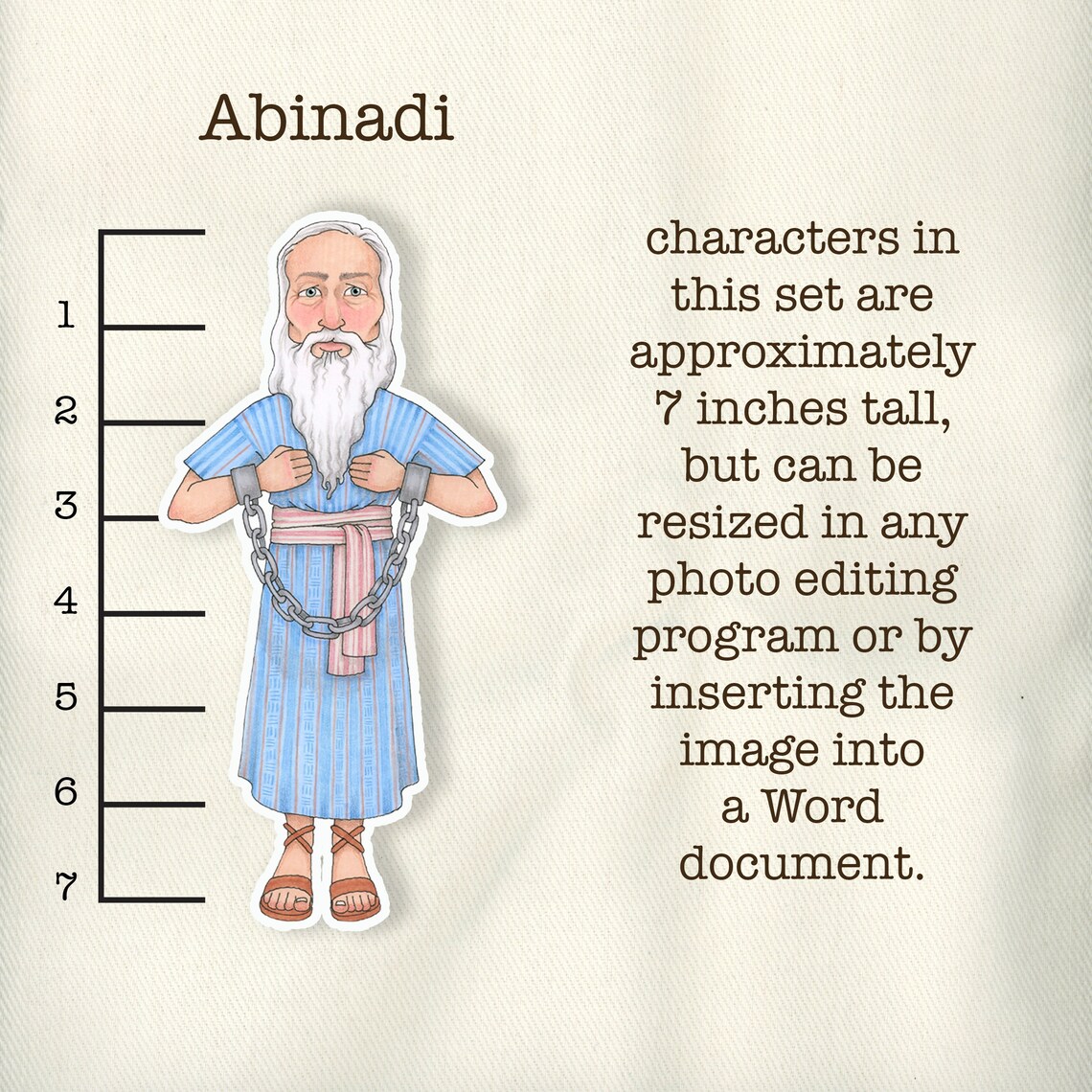 Abinadi and King Noah, Characters Based on the Book of Mormon Story - Etsy