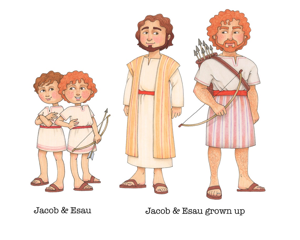 Isaac & Jacob, Old Testament Clip Art Set - Etsy