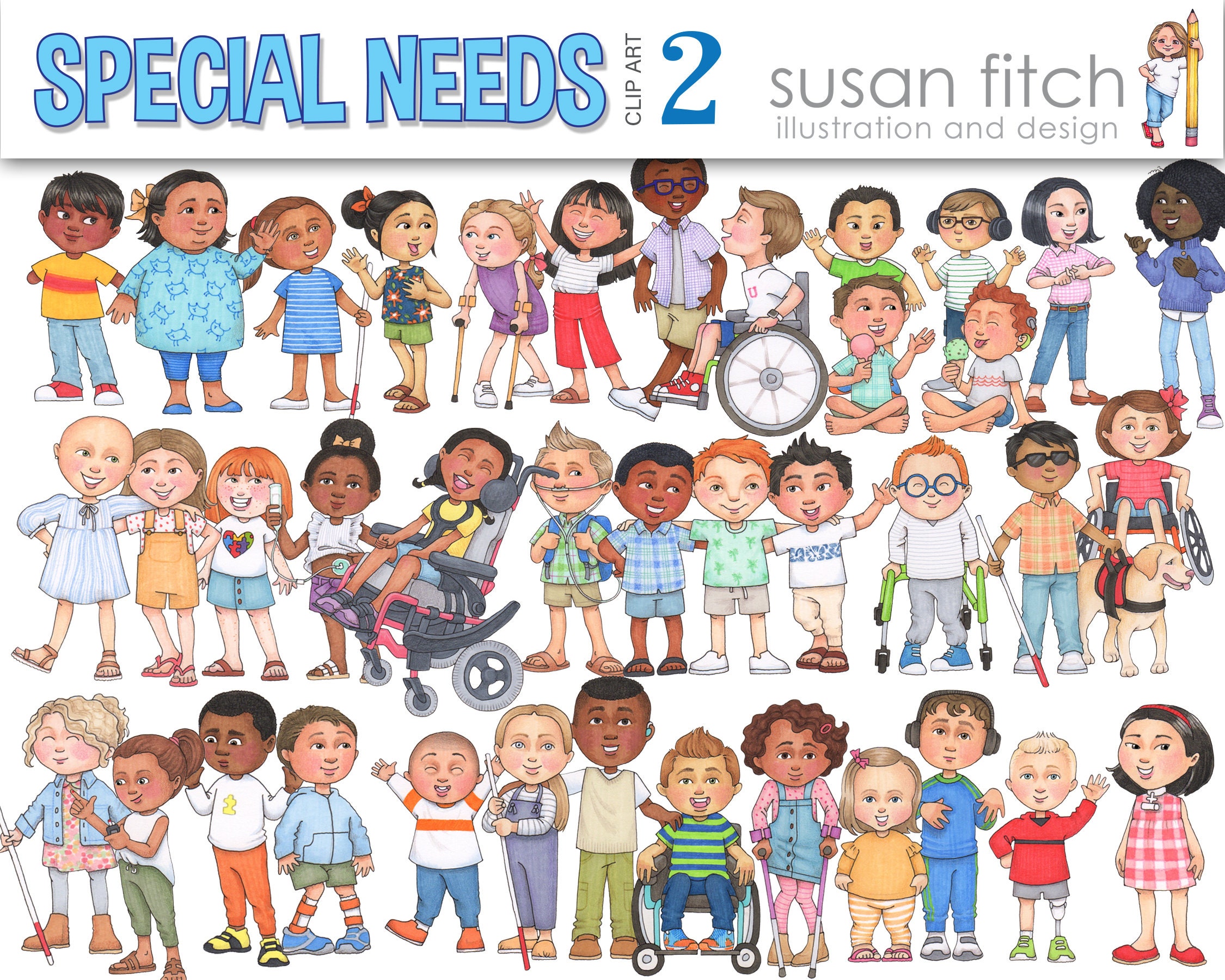 Special Needs Kids Clipart