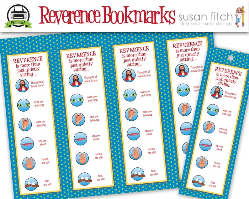 Reverence Bookmarks - Etsy