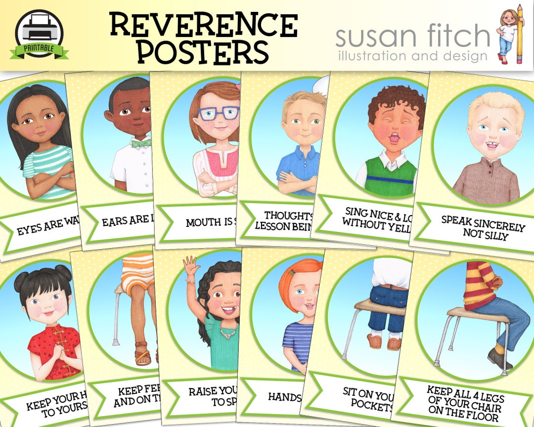 LDS Primary Reverence Posters - Etsy
