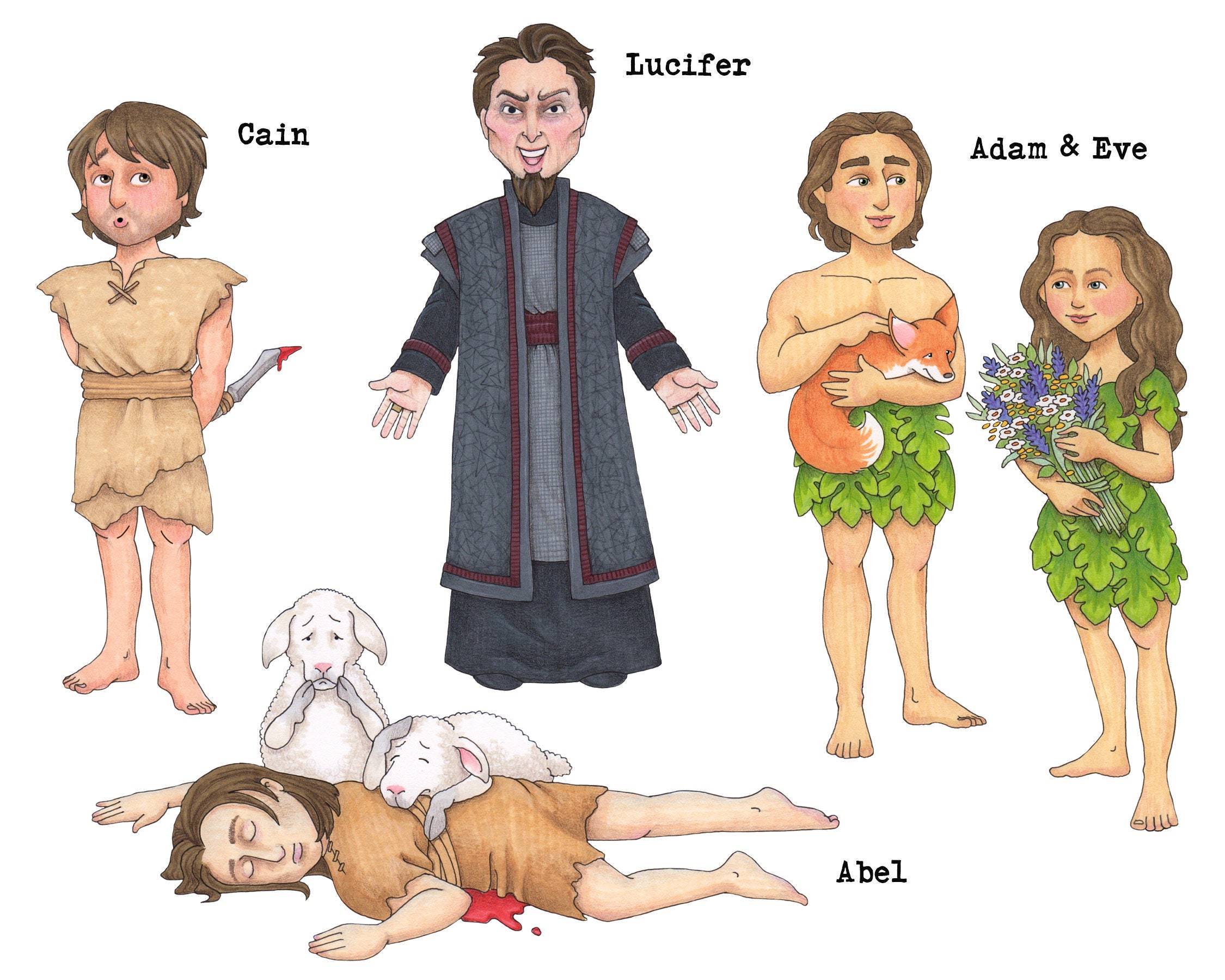 Old Testament Characters Digital Clip Art - Etsy Canada