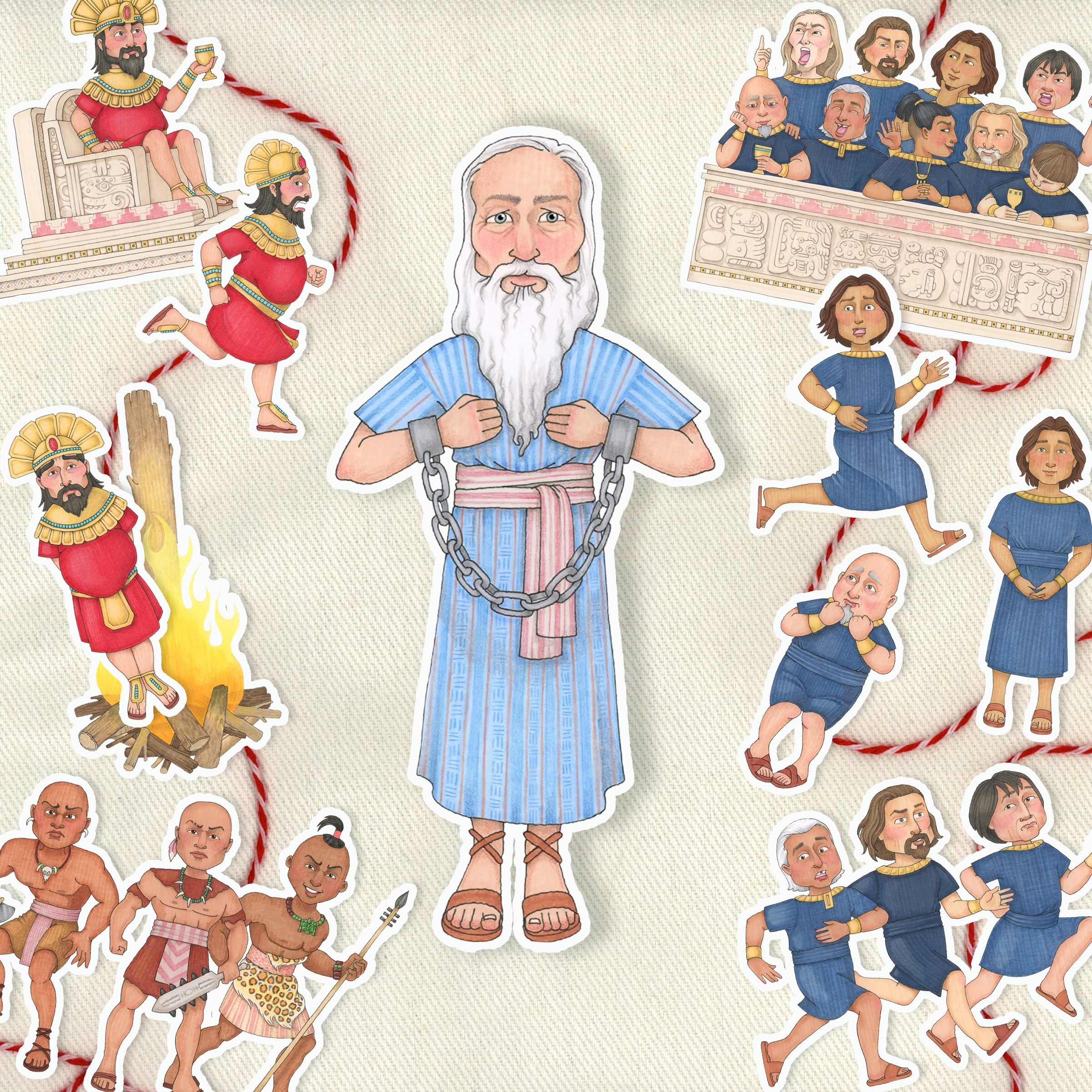 Abinadi and King Noah, Characters Based on the Book of Mormon Story - Etsy