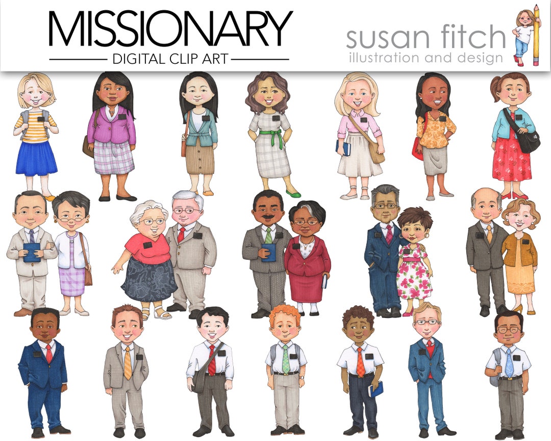 LDS MISSIONARY Clip Art - Etsy