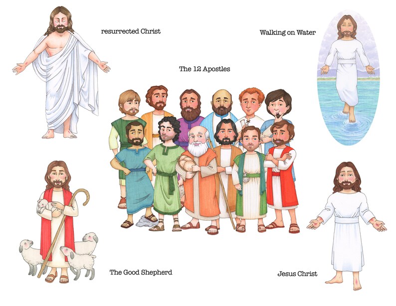 New Testament Character Clip Art - Etsy