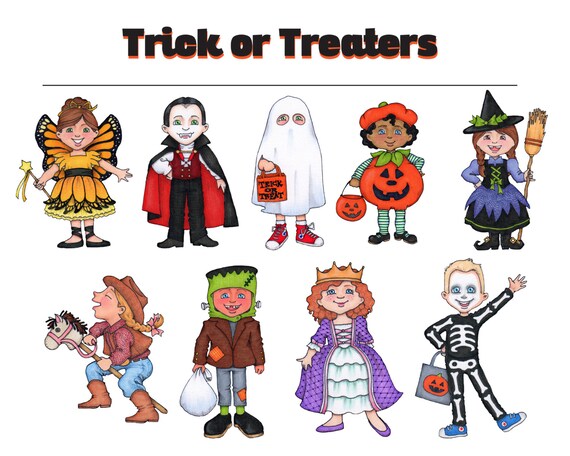 Halloween Clipart Trick Or Treater