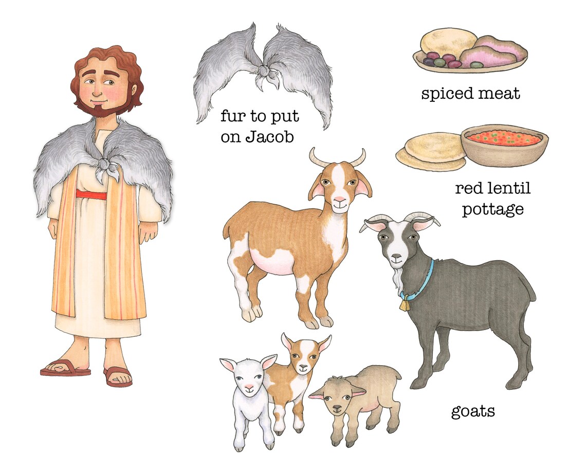 Isaac & Jacob Old Testament Clip Art Set - Etsy