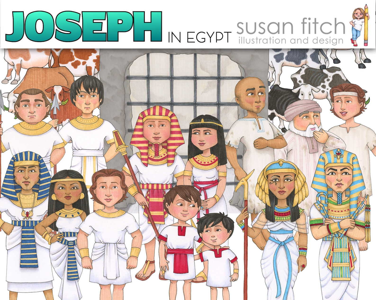 Joseph in Egypt Digital Clip Art - Etsy