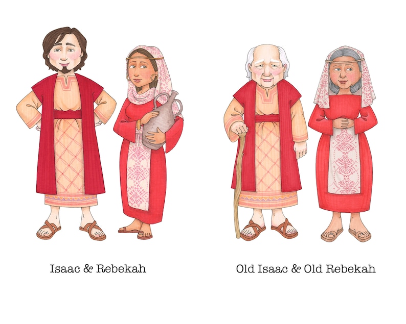Isaac & Jacob, Old Testament Clip Art Set - Etsy