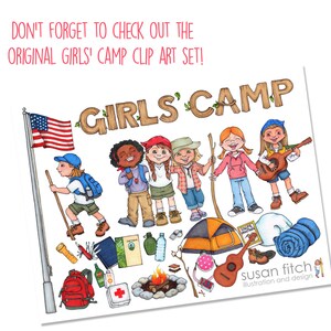 Girls' Camp 2 Digital Clip Art Set - Etsy