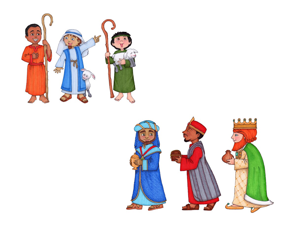 Christmas Nativity Digital Clipart Set - Etsy