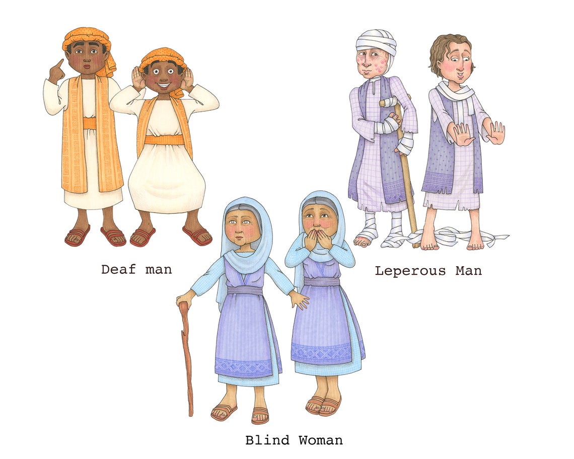 The Miracles of Jesus Clip Art Set - Etsy