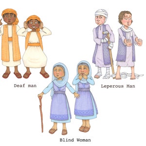 The Miracles of Jesus Clip Art Set - Etsy