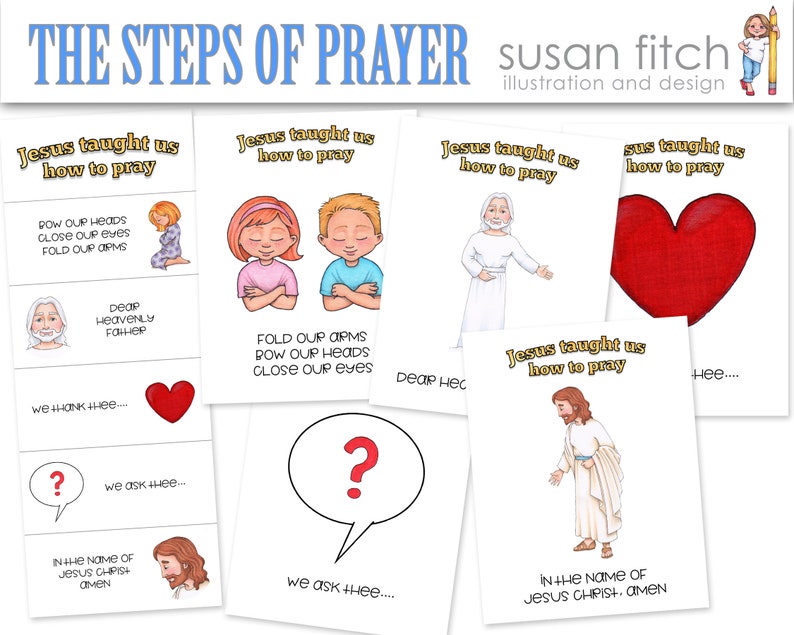 The Steps of Prayer Printables - Etsy