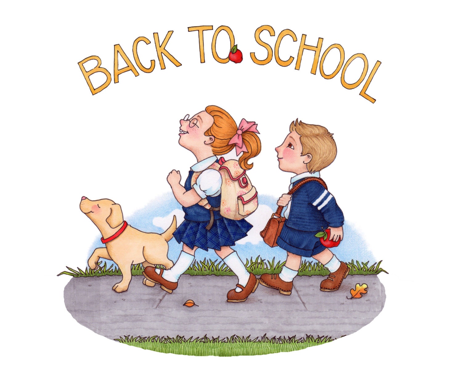 Back To School Clipart Animated Dog
