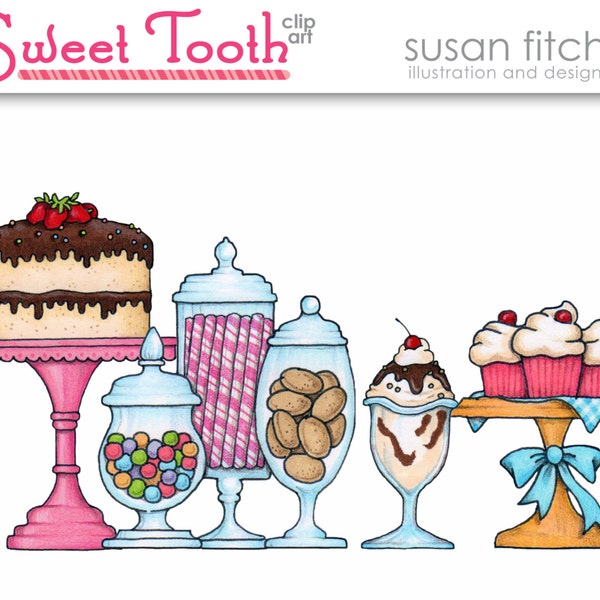 Sweet Tooth Clip Art - Etsy