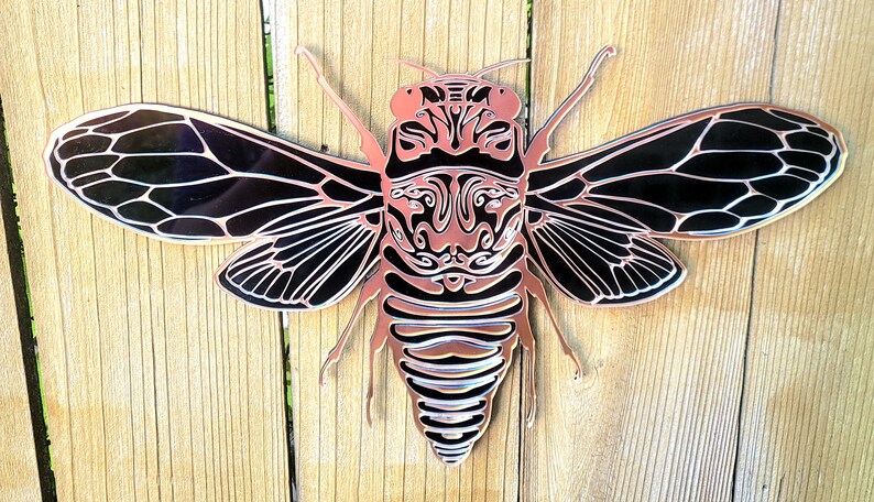 Cicada Color Changing Acrylic Decor for Bug Lovers, Outdoor and Indoor ...