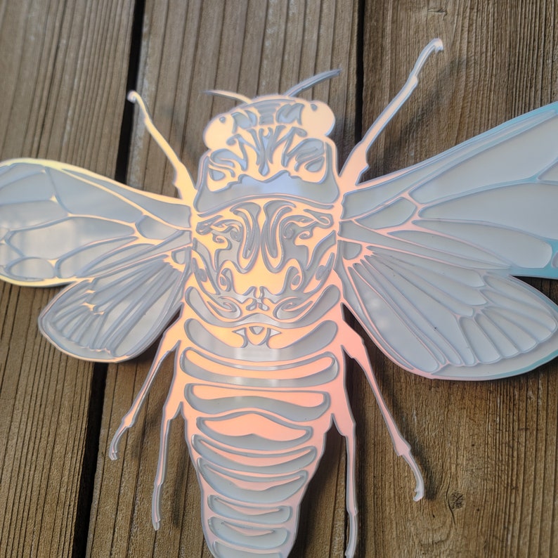 Cicada Color Changing Acrylic Decor for Bug Lovers, Outdoor and Indoor ...