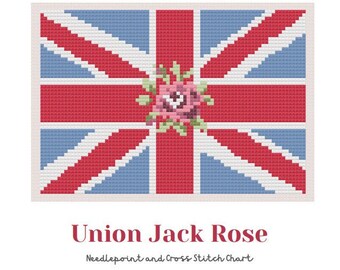 Union Jack Cross Stitch - Etsy