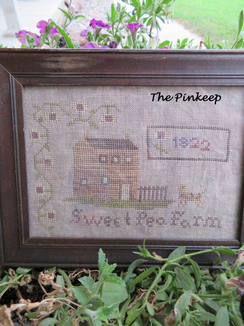 Sweet Pea Farm Cross Stitch Pattern - Etsy