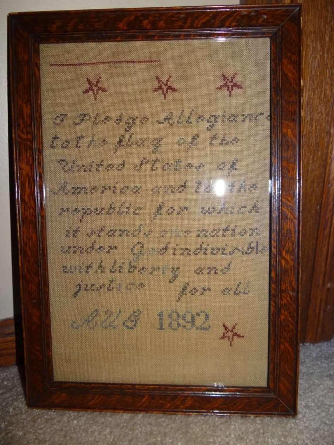 Pledge Allegiance 1892 - Etsy Ireland