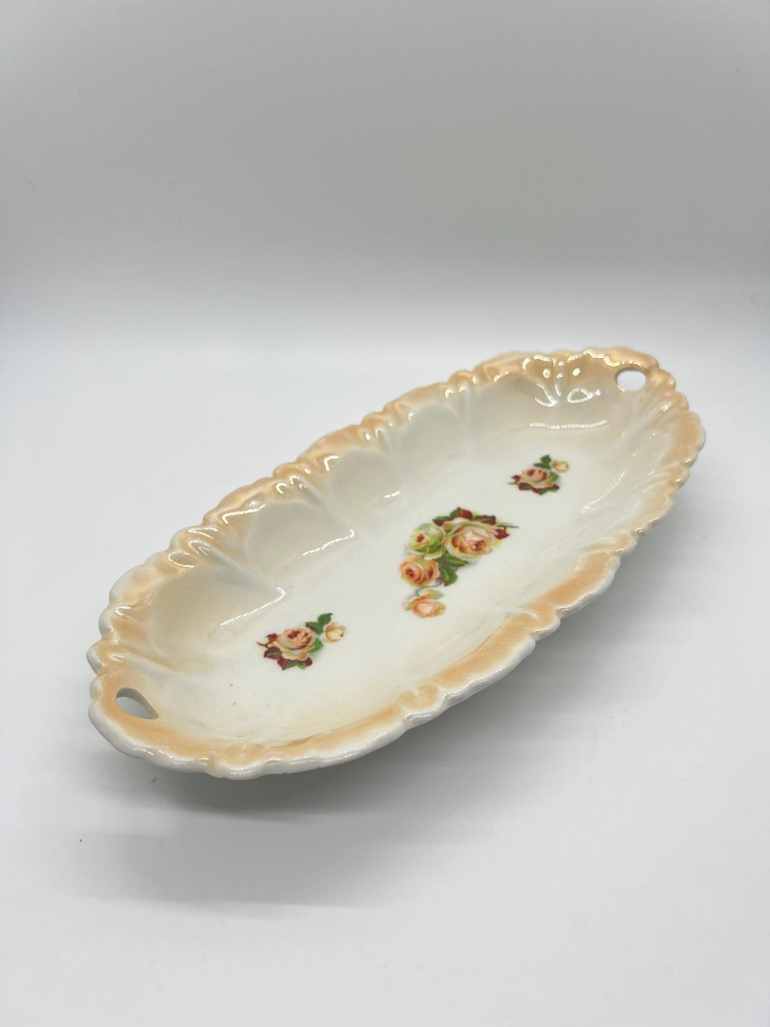 Antique Porcelain Hand Painted Celery or Serving Tray Stinthal China ...