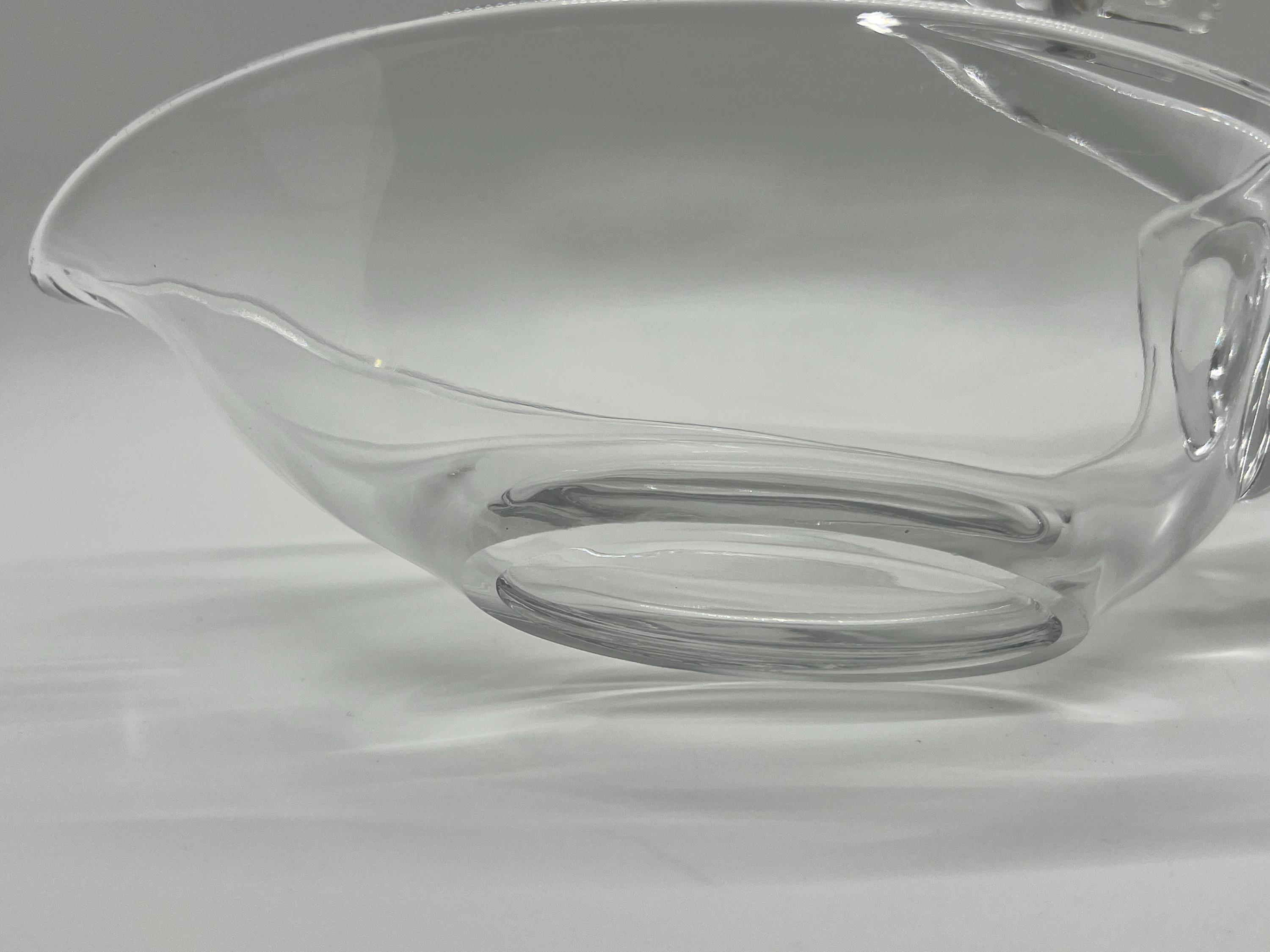 Vintage Duncan and Miller Swan Tiffin Art Glass Swan Vintage Swan Nut ...