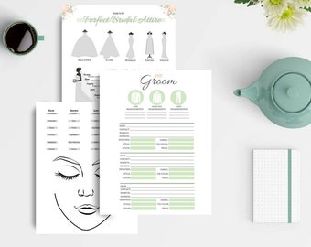 Makeup Template Worksheet for Portfolios or Hobby Printable | Etsy