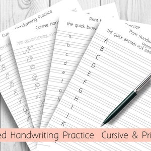 Ultimate Penmanship Complete Printable Handwriting Practice Sheets ...