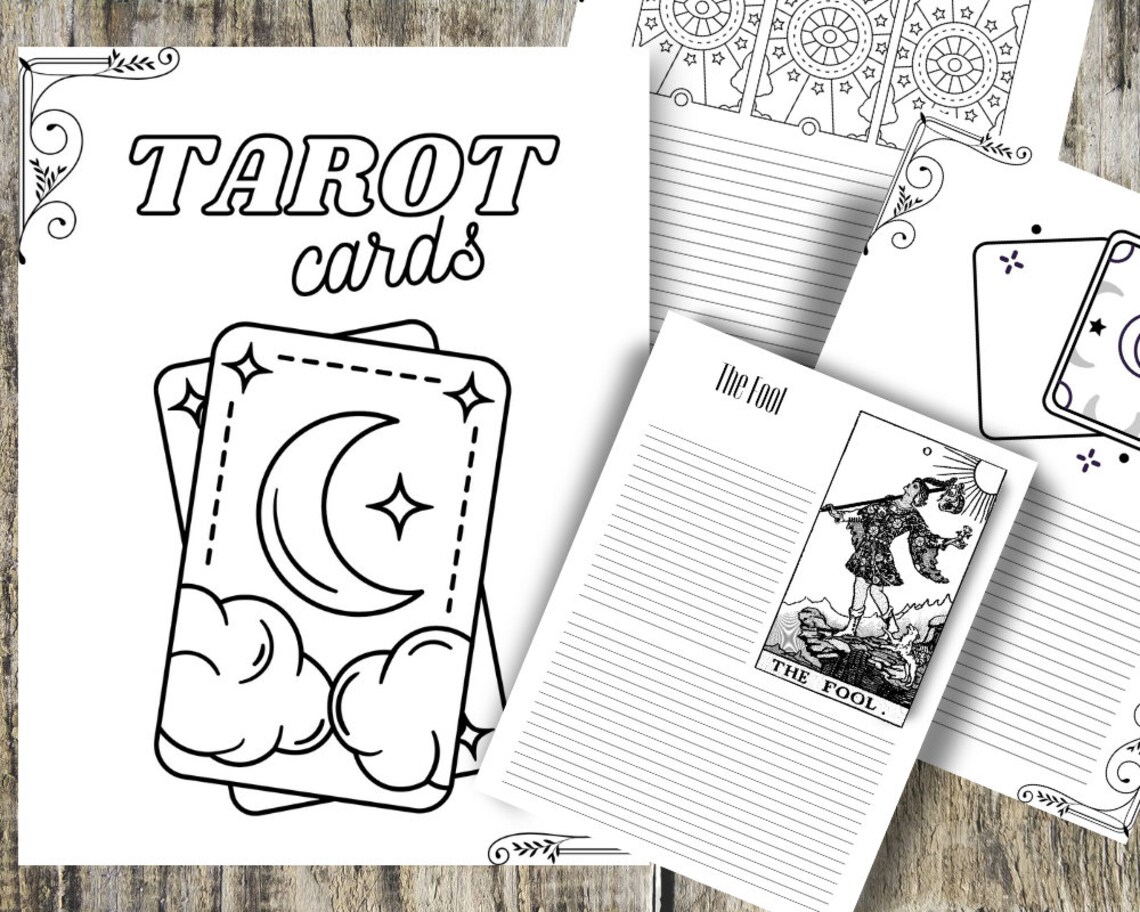 Grimoire Coloring Journal Grimoire Printable Book of Shadows | Etsy