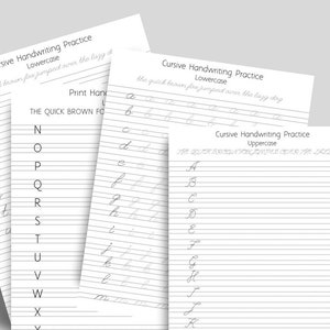 Ultimate Penmanship Complete Printable Handwriting Practice Sheets ...