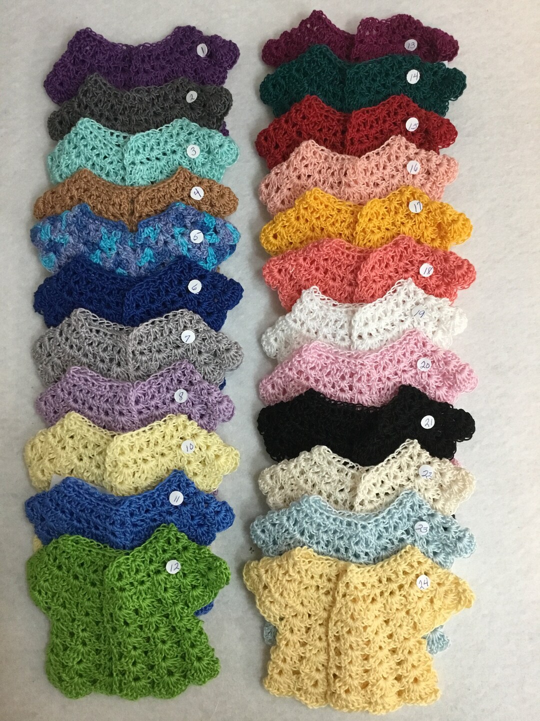 14.5” Wellie Wishers and 15” Ruby Red……………crocheted Vest-2 - Etsy