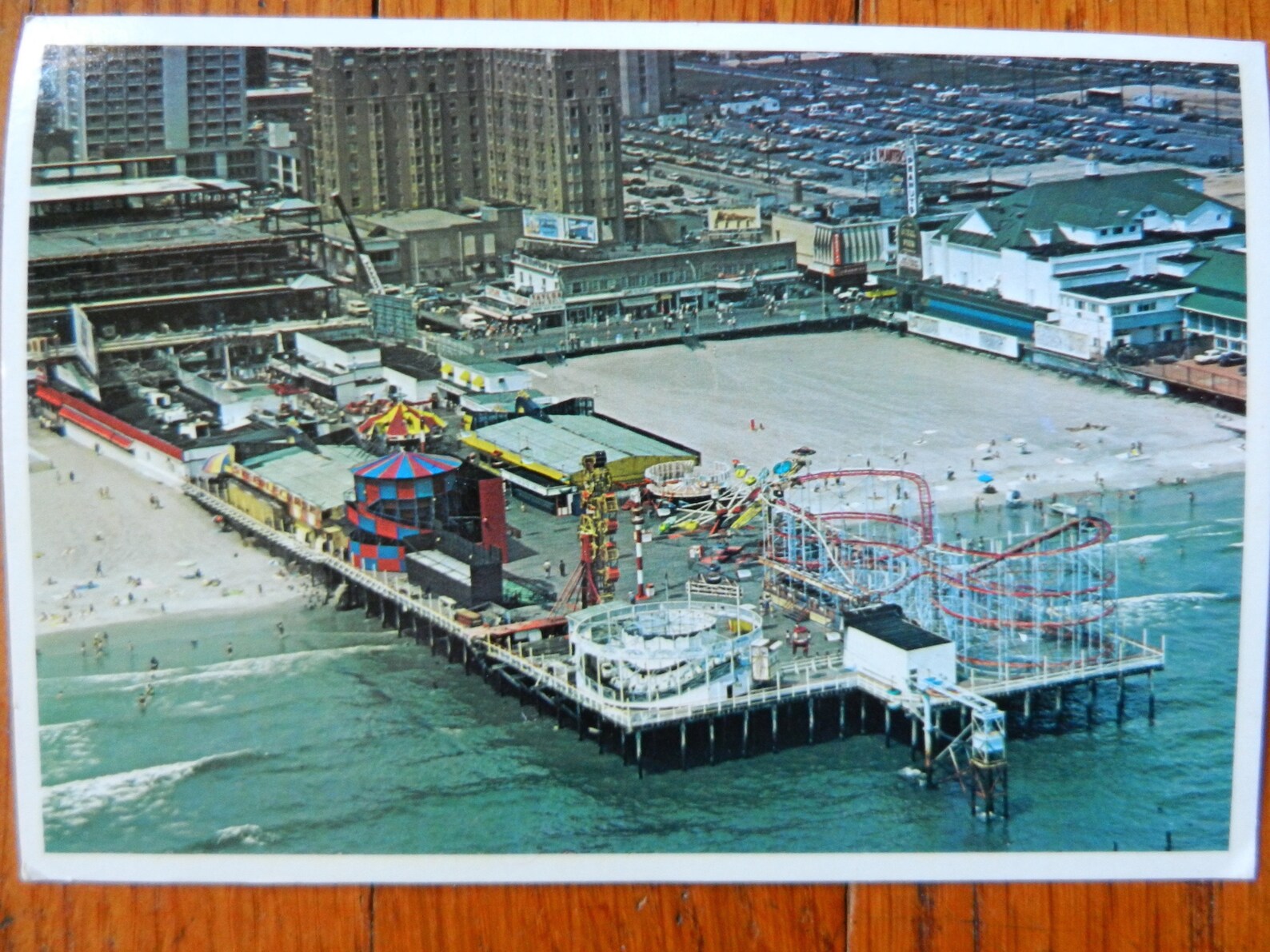 Retro 80's Postcard Atlantic City Pier New Jersey - Etsy Italia