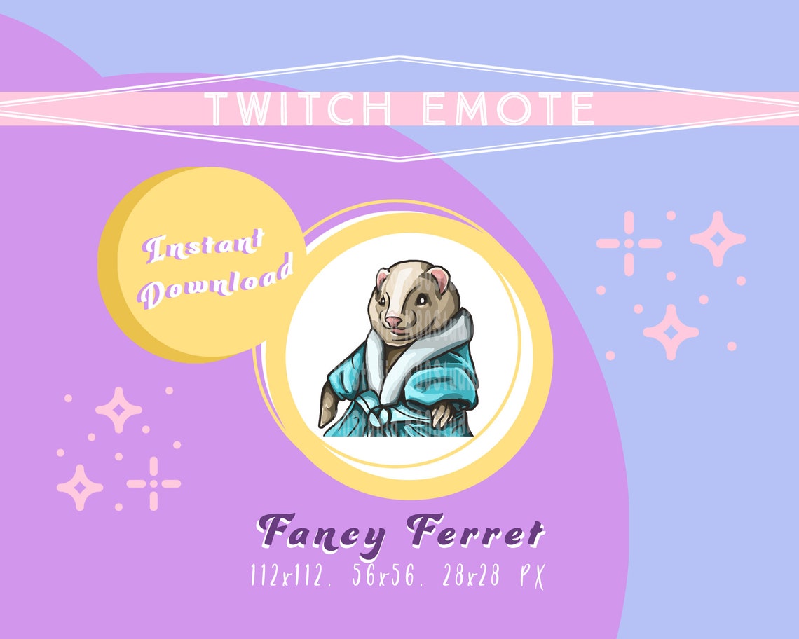 Fancy Ferret Meme- Twitch Emote / Discord Emote - Etsy
