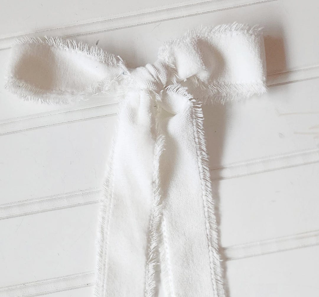 White Velvet Bow Hair Clip, METTE Bow - Etsy