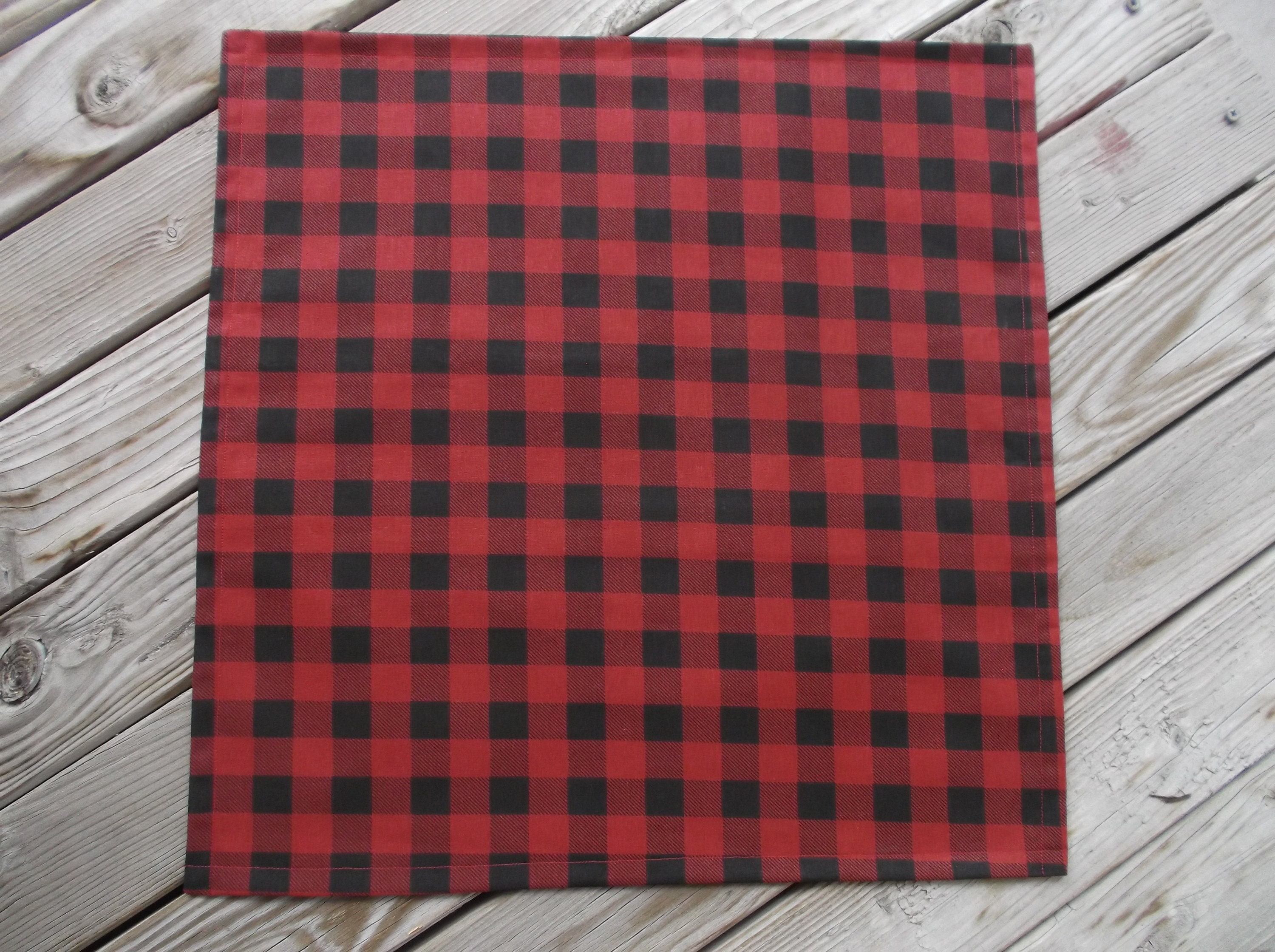 Red Buffalo Plaid Pillow Cover Cabin Lodge Country Rustic - Etsy