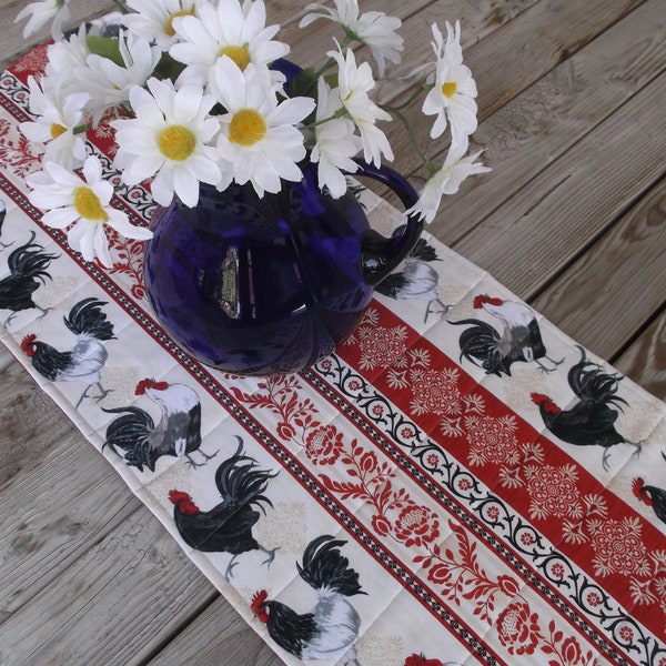 Rooster Table Runner - Etsy