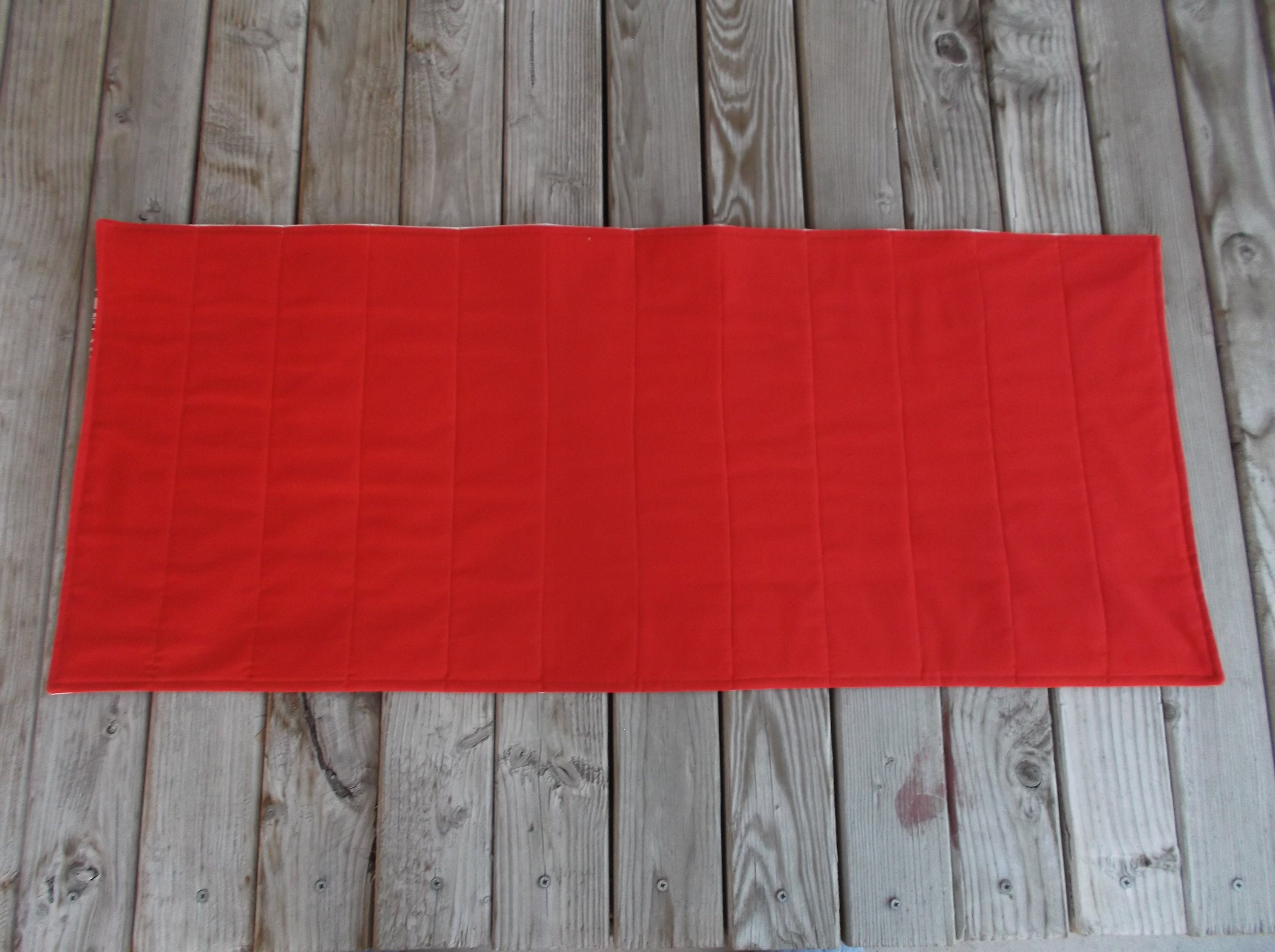 Cabin Wildlife Red Stripe Table Topper Fabric Table Topper - Etsy