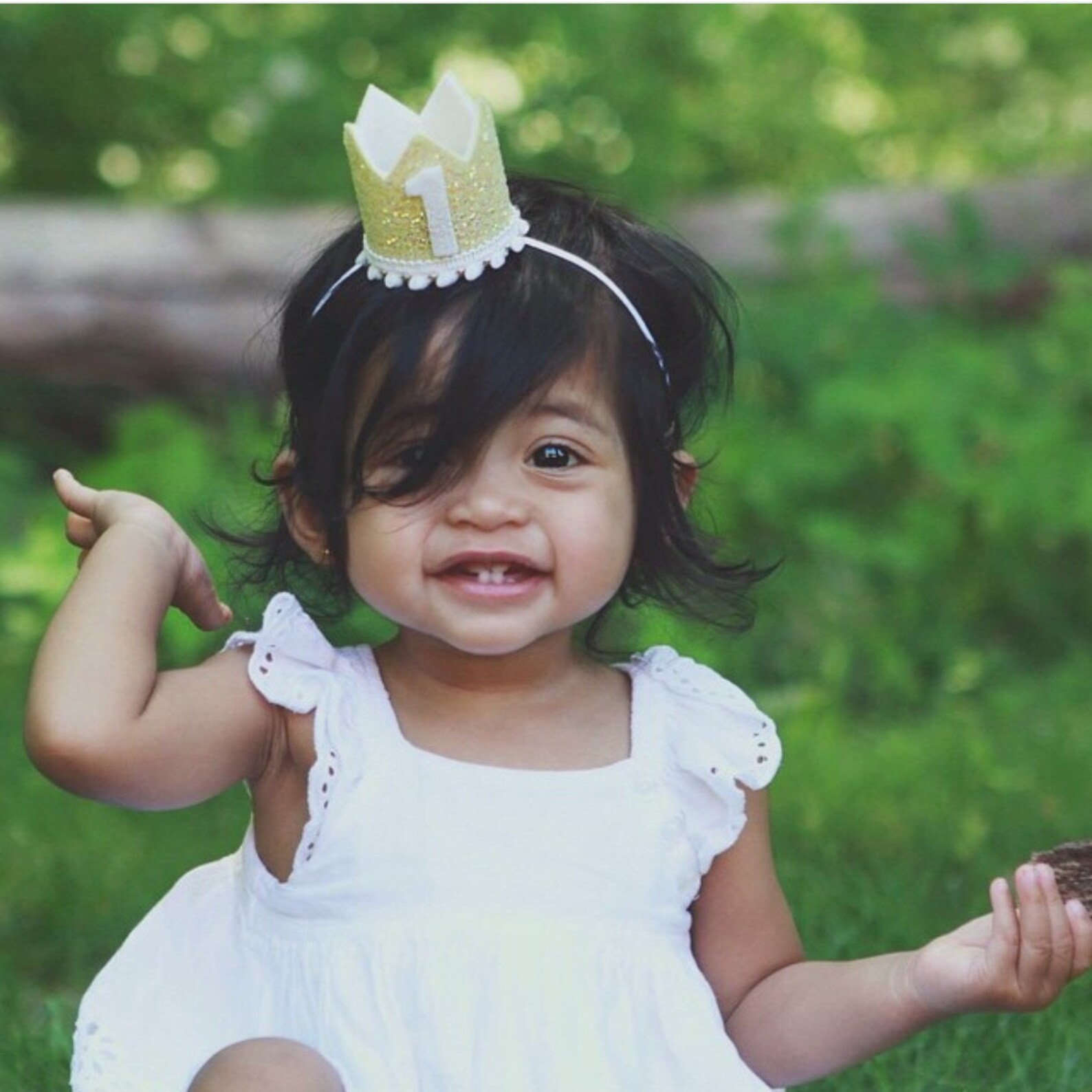 Miniature Birthday Crown / Hat Headband Gold Purple and - Etsy