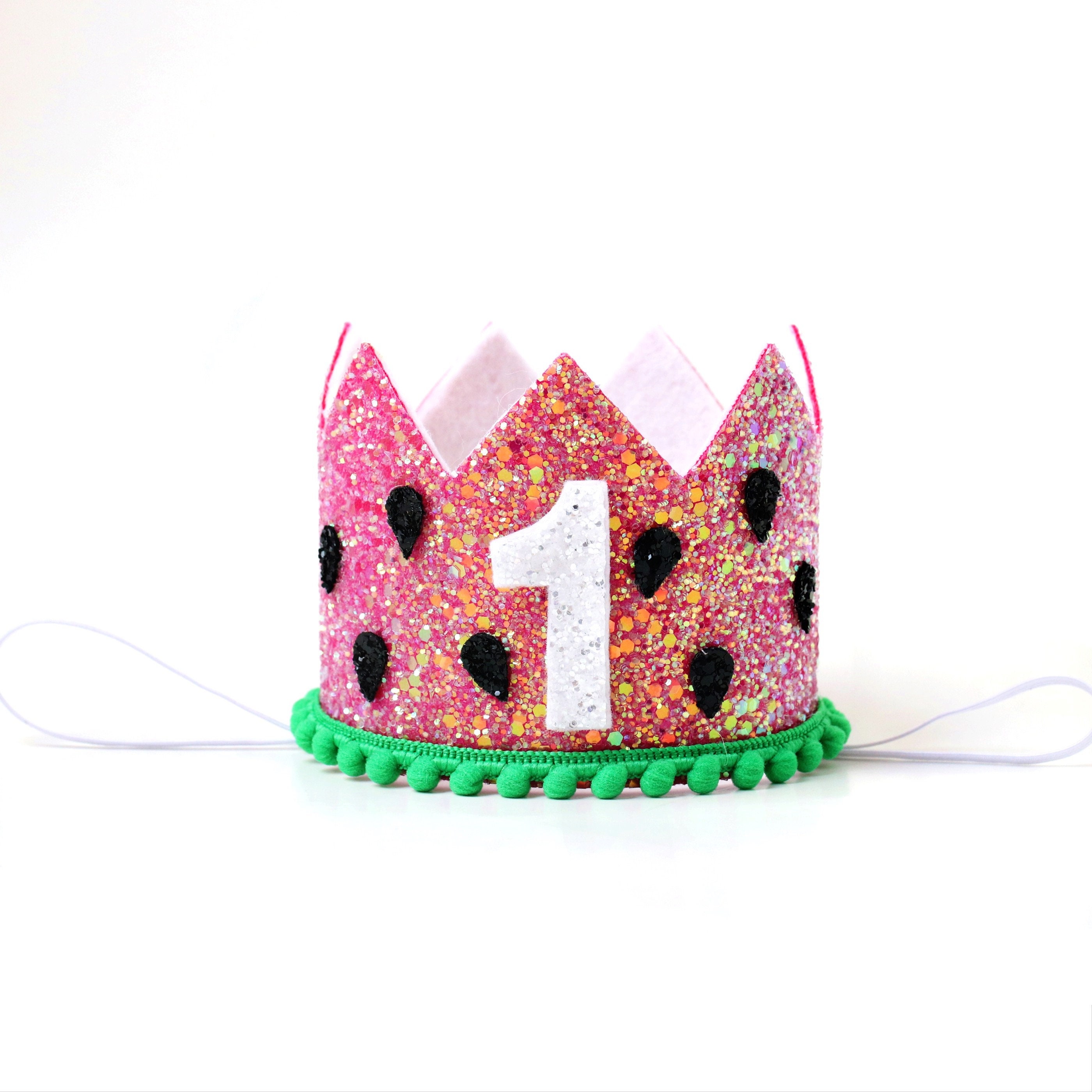 Watermelon Large Birthday Crown One in A Melon Birthday | Etsy