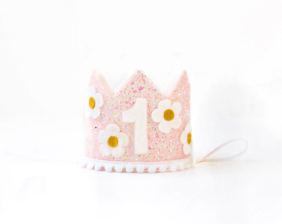 Groovy Medium Birthday Crown Two Groovy Birthday Retro Daisy Flower ...