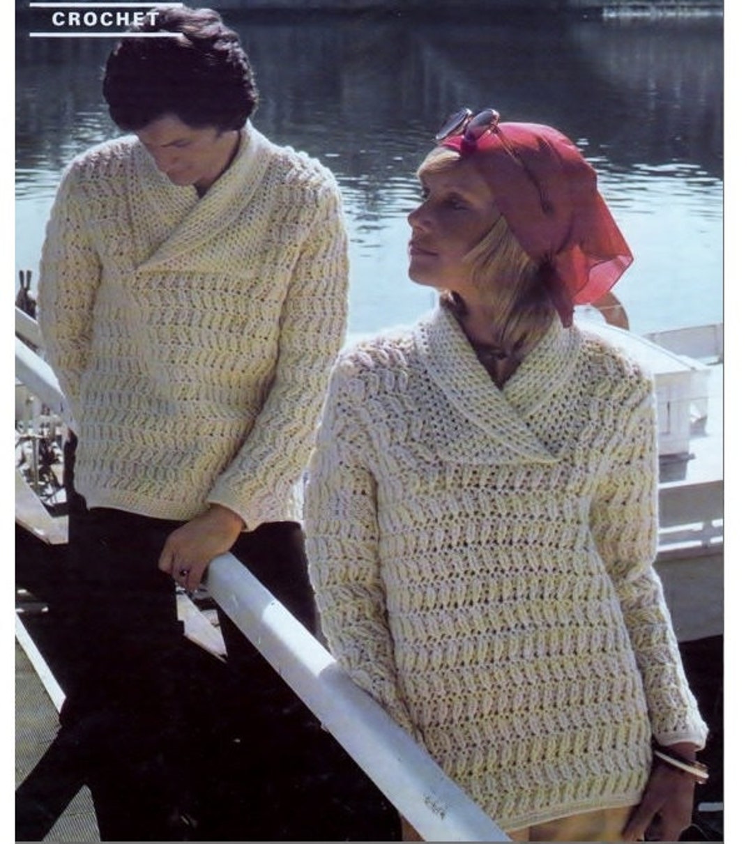 Crochet Sweater Pattern Crochet Unisex Pattern Crochet Aran Sweater ...