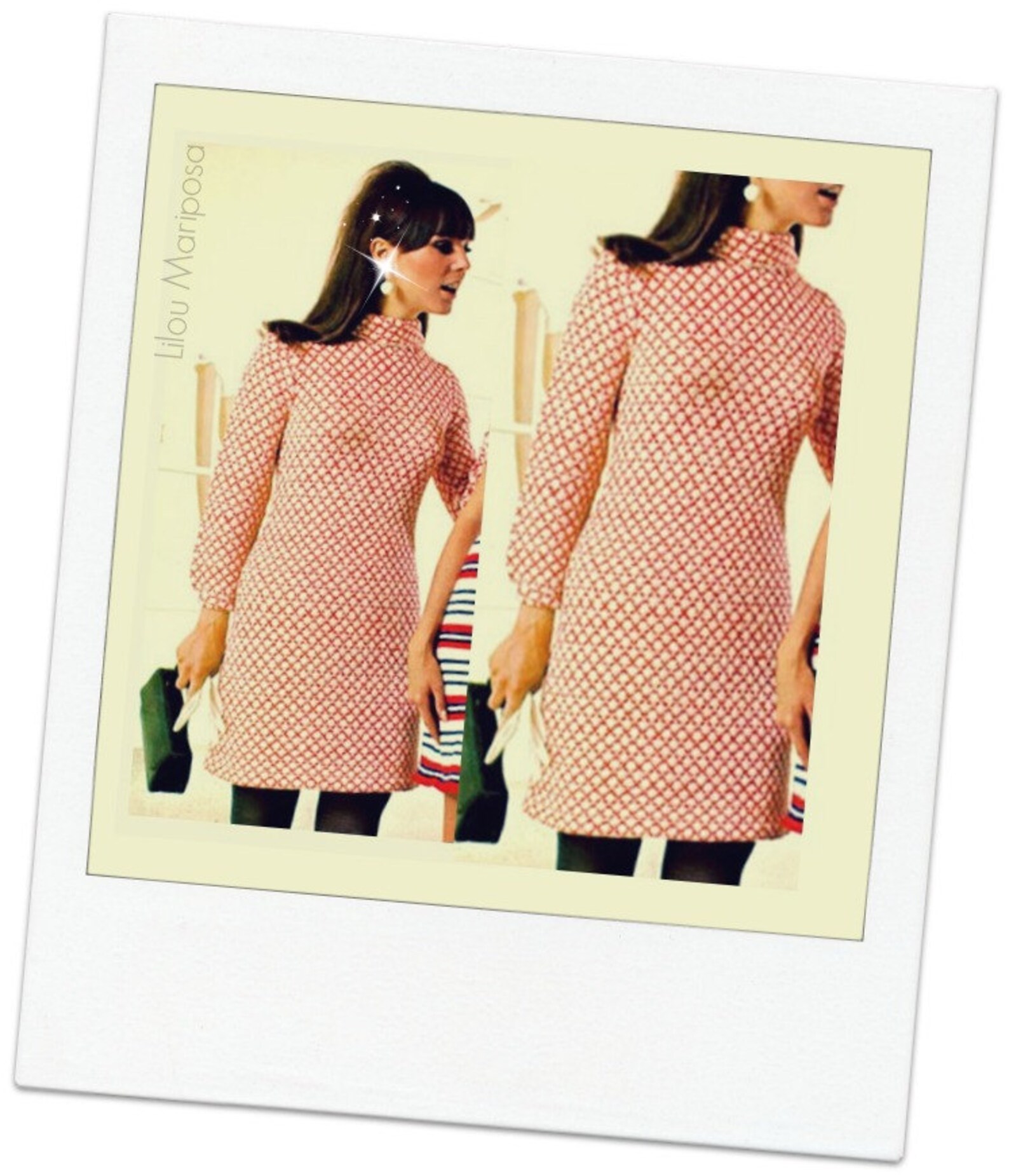 DRESS Pattern Vintage 60s Mod Cloth Dress Pattern Knitting - Etsy