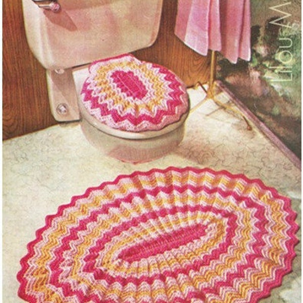 Crochet Bathroom Set - Etsy