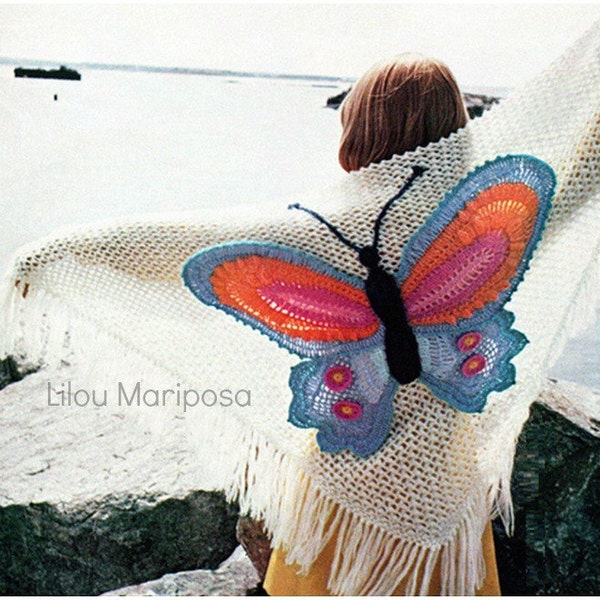 Butterfly Poncho - Etsy