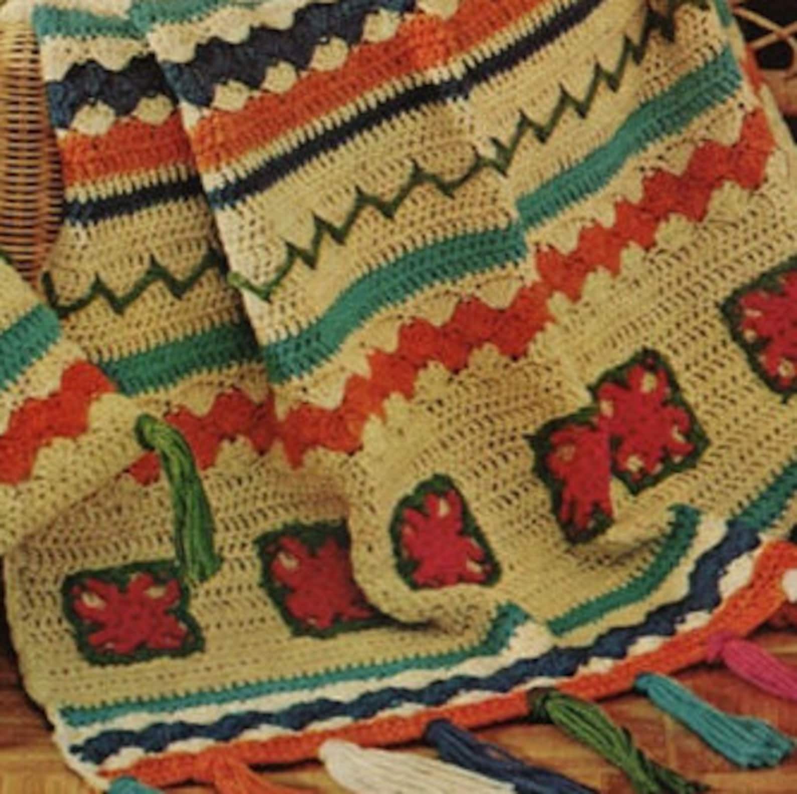 Crochet BLANKET Pattern Vintage 70s Crochet Afghan Crochet - Etsy