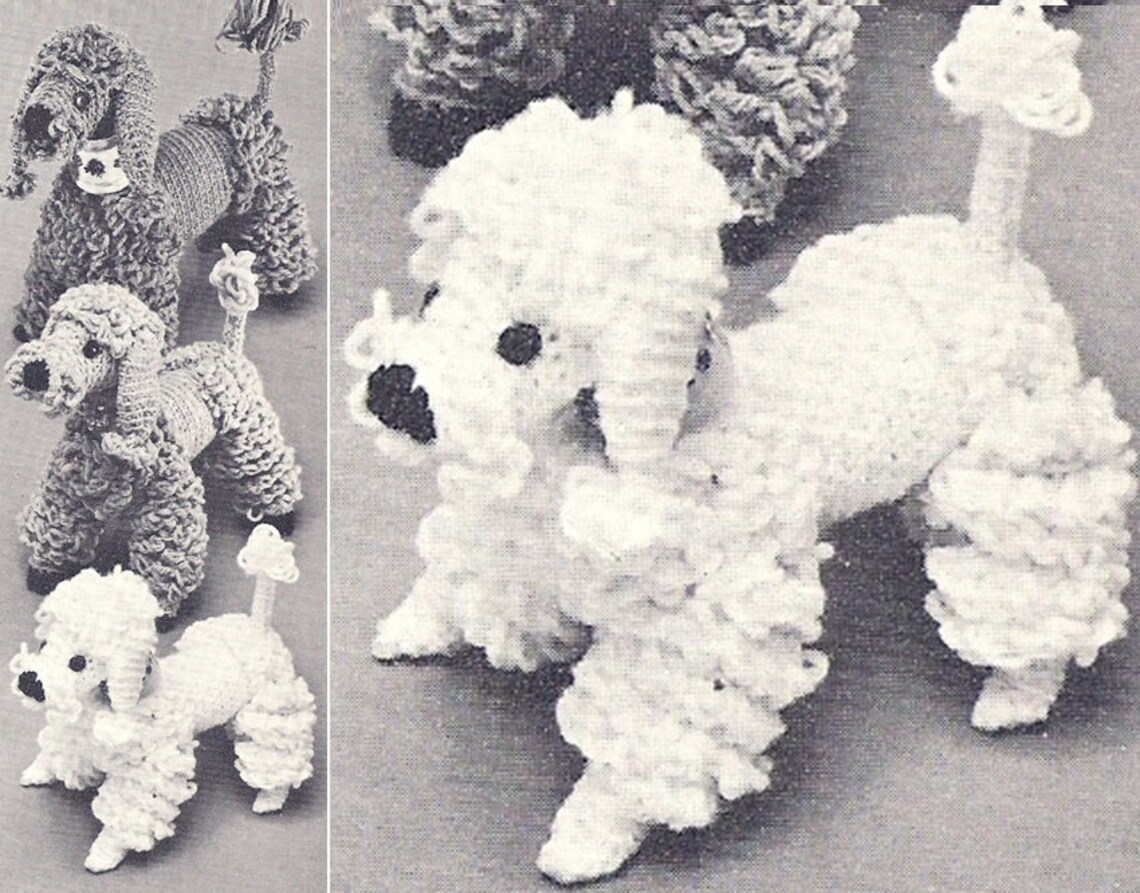 Crochet Poodle Pattern Crochet Dog Crochet Stuffed Animal - Etsy