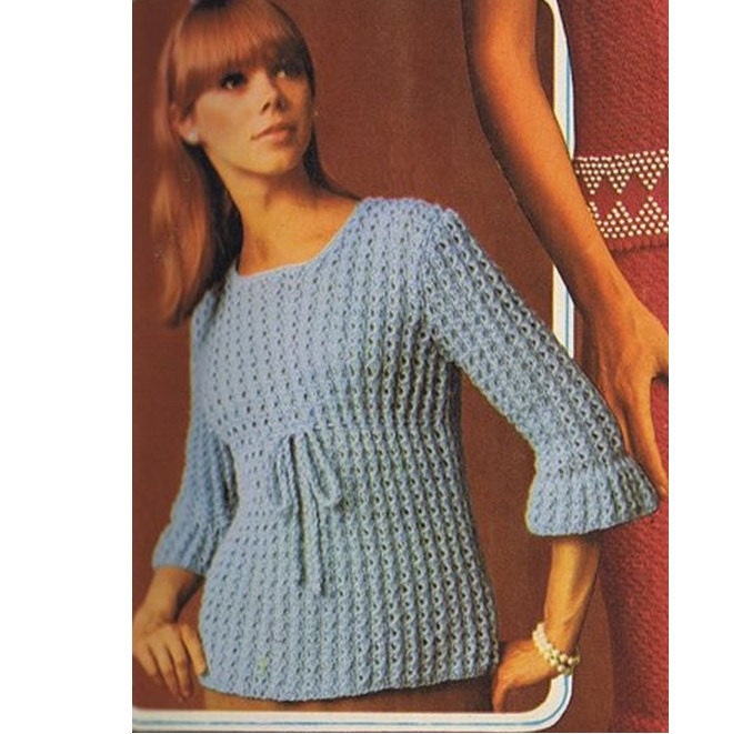 Top Pattern Sweater Pattern Blouse Pattern Vintage 70s - Etsy