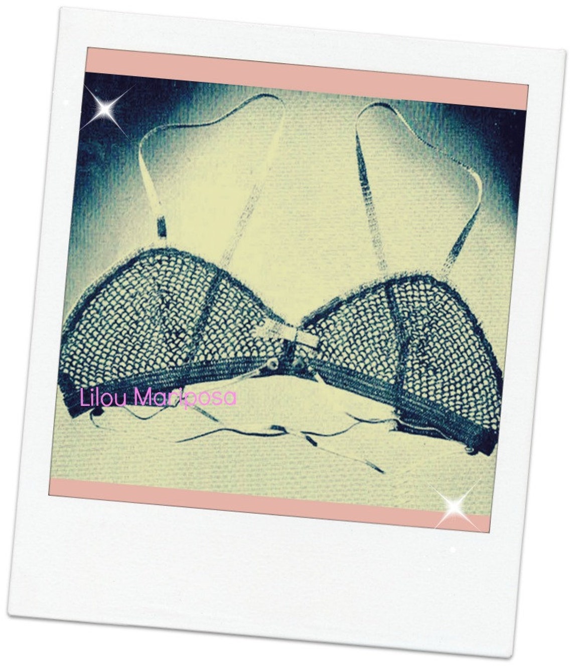 Crochet Bra Pattern Vintage 40s Crochet Brassiere Pattern Crochet ...
