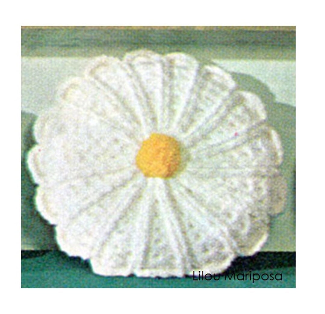 Crochet Pillow Pattern Vintage Crochet Daisy Pillow Pattern Crochet ...